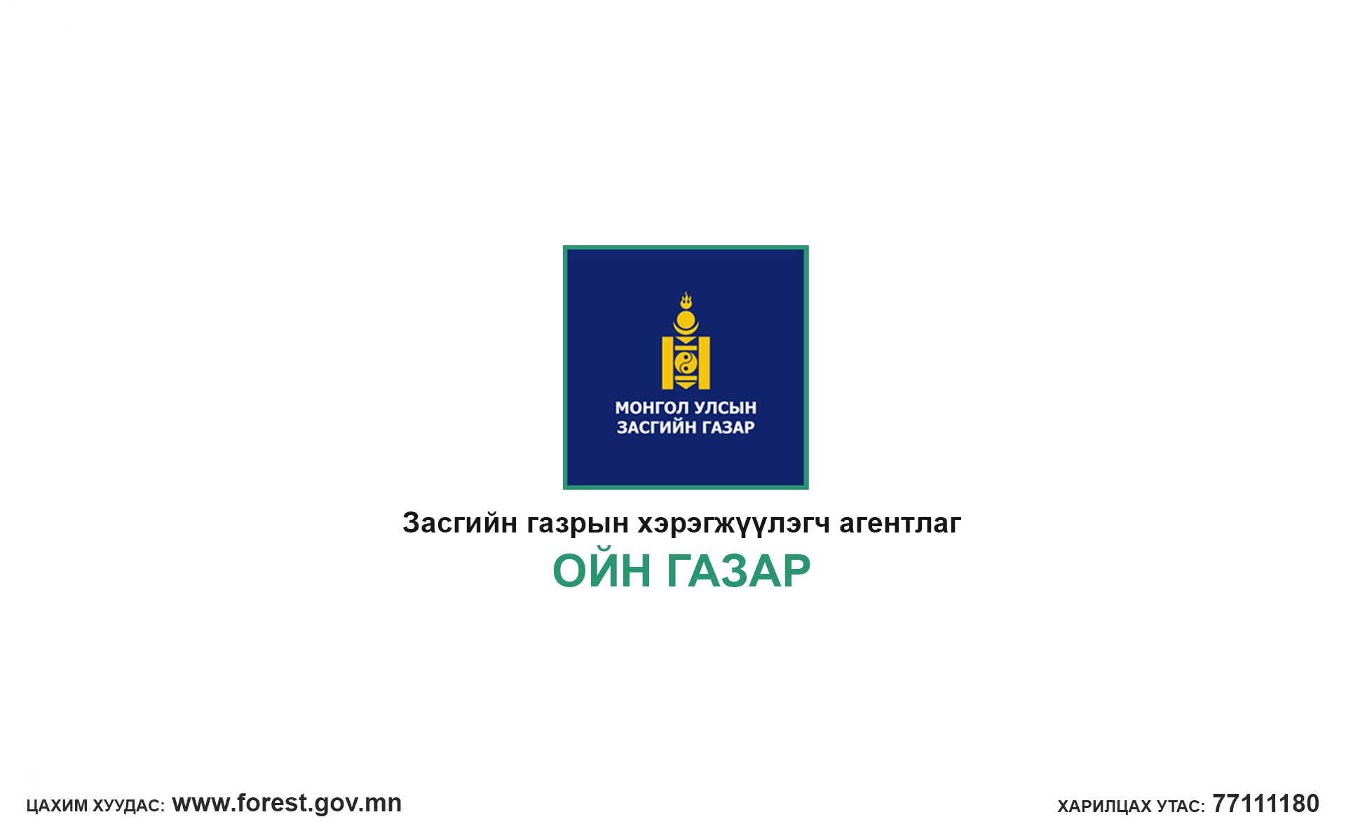 Ойн газар Засгийн газрын хэрэгжүүлэгч агентлаг